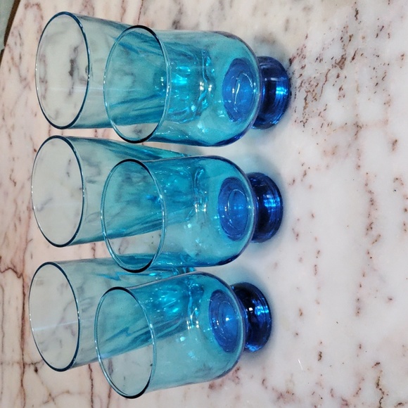 Dining | Rare And Beautiful Turquoise Glasses | Poshmark